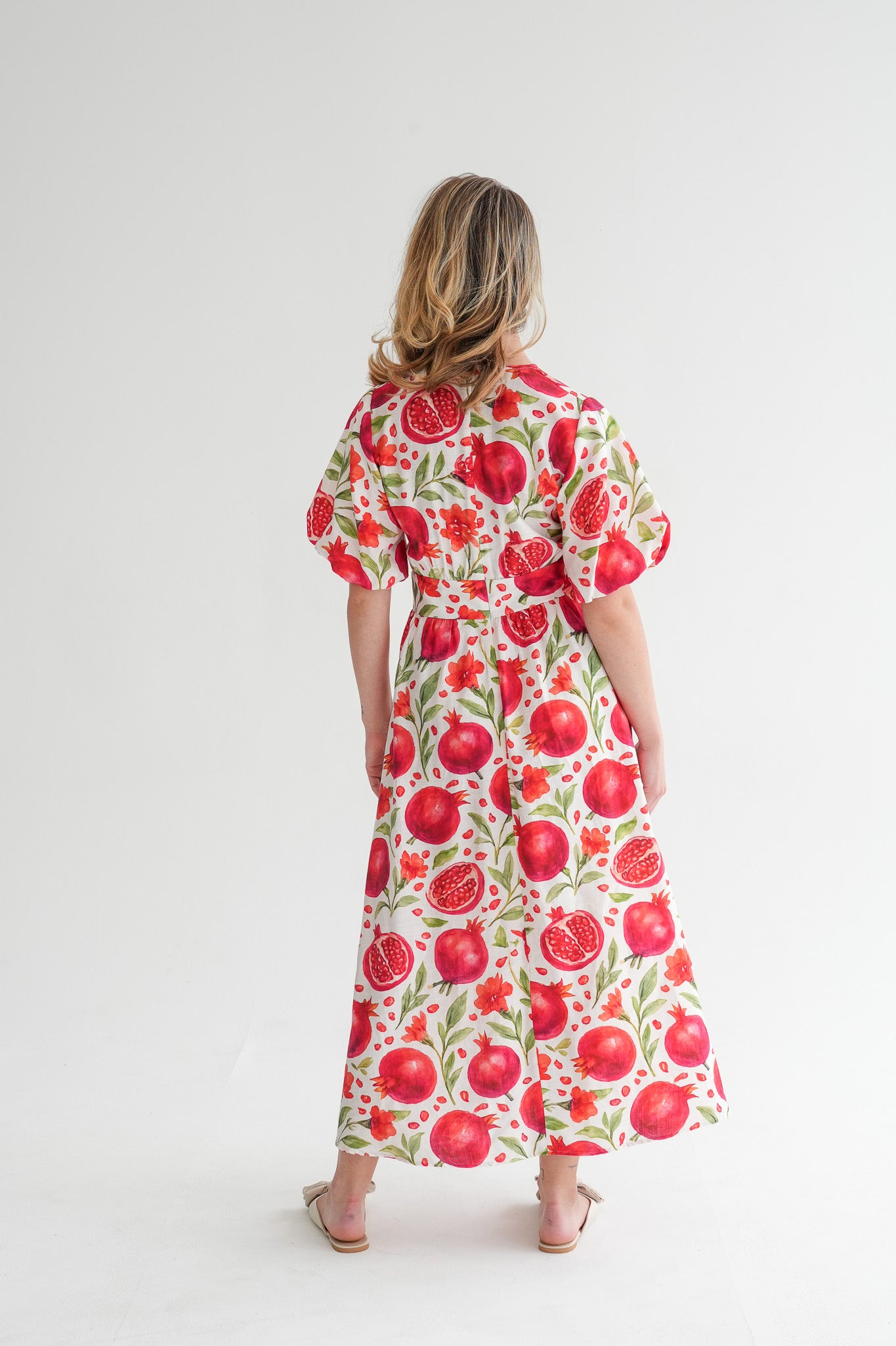 The Tulip Dress - Pomegranate – Masch Atelier