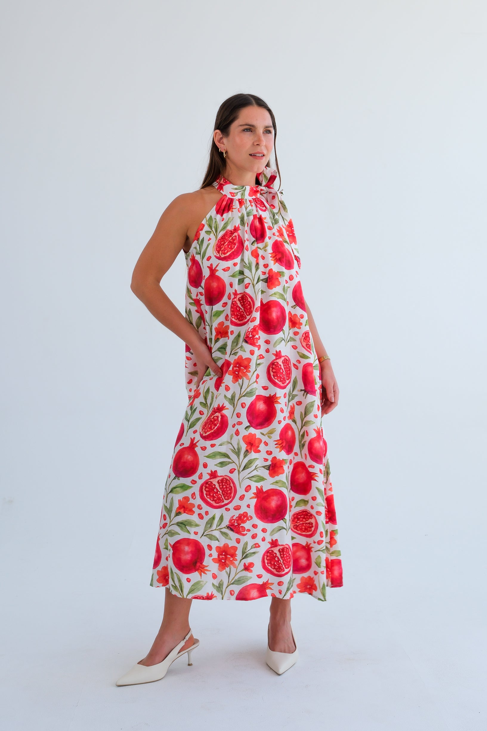 The Becca Dress- Pomegranate – Masch Atelier